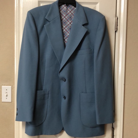 Suits & Blazers | Vintage Johnny Carson Blue Suit Jacket Coat Set ...